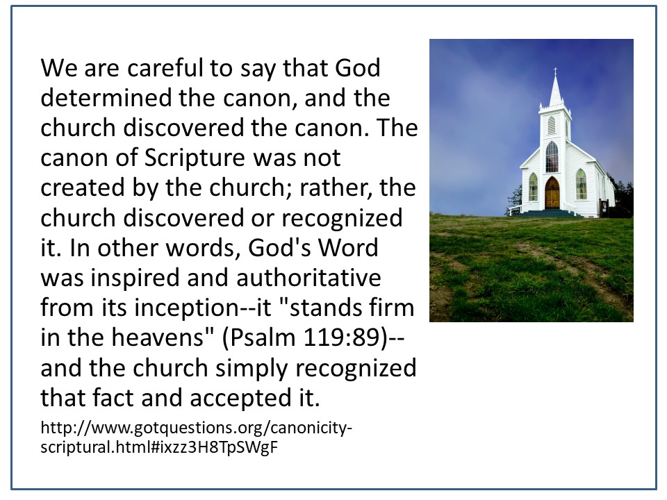 Quote defining Canonicity, 1