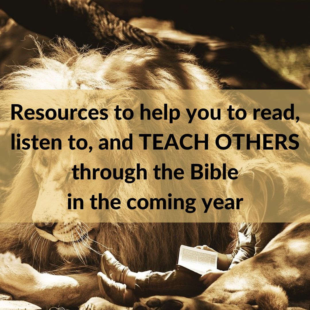 Resources to help you to read, listen to, and TEACH OTHERS through the ...