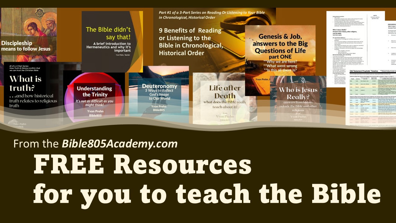Free Teaching Resources: Lessons and Bible805Academy, resources to help ...